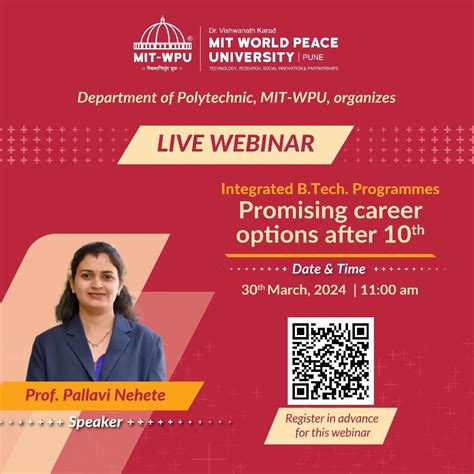 Mit World Peace University On Linkedin Polytechnicwebinar Futureleaders Mitwpu University
