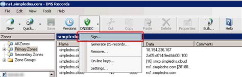How To DNSSEC Sign A Zone With Simple DNS Plus Simple DNS Plus Knowledge Base