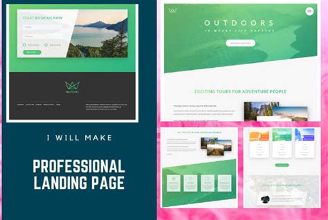 Create A Animated Landing Page Web Mobile Design