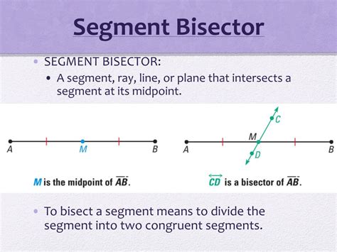 Ppt Section 21 Segment Bisectors Powerpoint Presentation Free