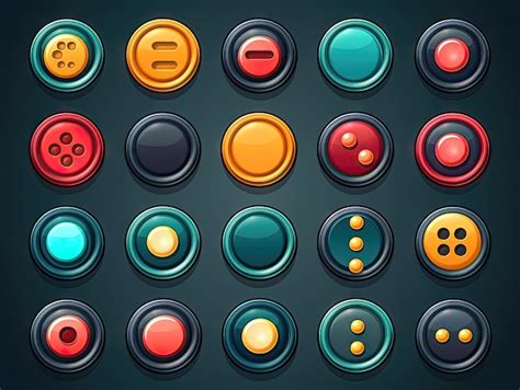 Premium Photo Casual Game 2d Buttons Juicy Casual Colors Mobile Application Web Ui Made With