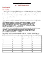 Lab2AnswerTemplate Geologic Template 1 Docx Historical Geology GEY112 Lab Answer Template