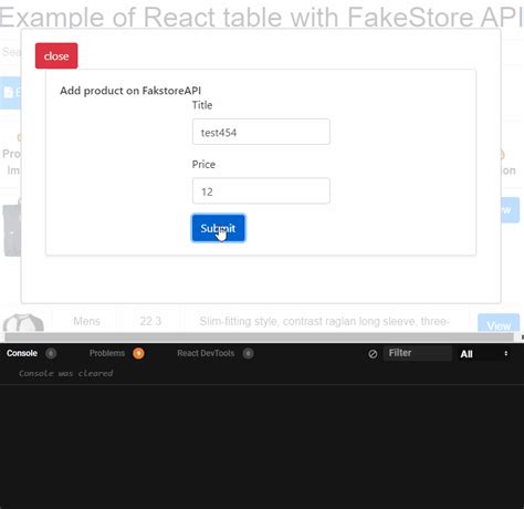 Submit Data To Fakestoreapi With React Form Devdojo