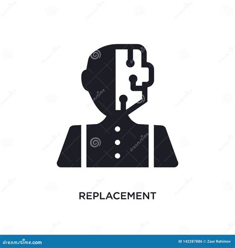 Replacement Isolated Icon Simple Element Illustration From Artificial Intelligence Concept