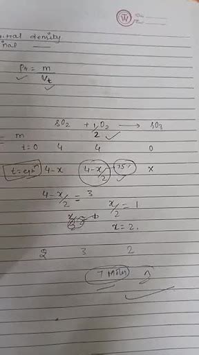 reaction kp in atmosphere is9 4 moles each of so2 and o2 gases are