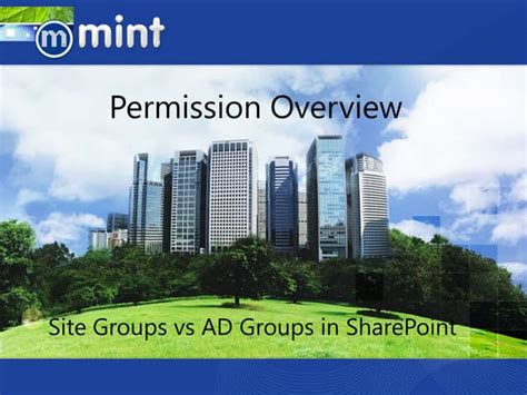 Sharepoint Permissions Overview Ppt