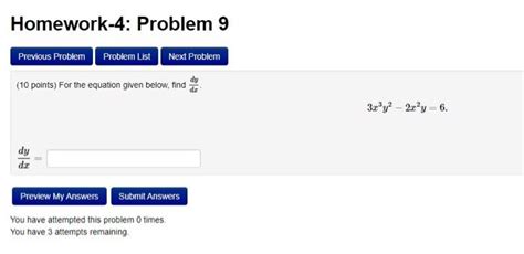 Solved Homework 4 Problem 9 Previous Problem Problem List