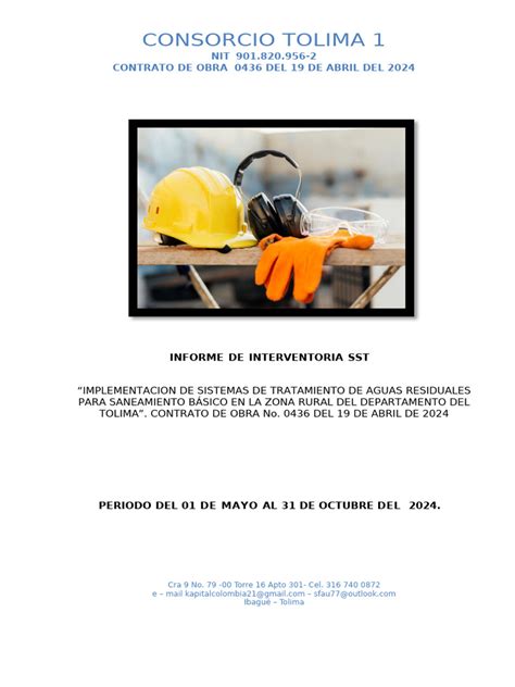 Informe Interventoria Sst Pdf Riesgo La Seguridad