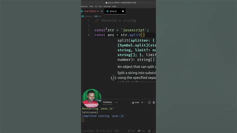 Reverse Js String Coding Javascriptbangla Banglajavascript