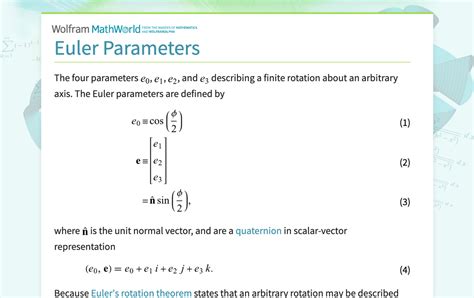 Euler Parameters From Wolfram Mathworld