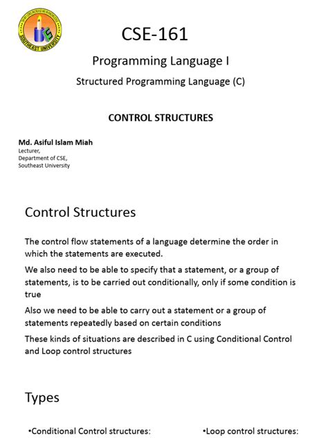 3 control structures pptx 1 download free pdf control flow