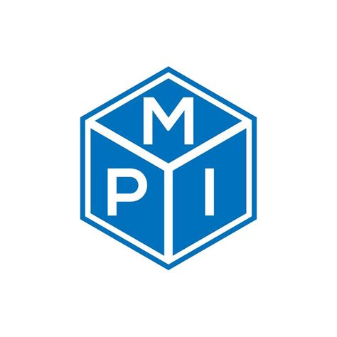 Mpi Letter Logo Design On Black Background Mpi Creative Initials