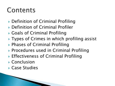 Crime And Society Criminal Profiling Pptx