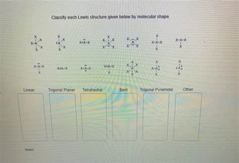 Solved Classify Each Lewis Structure Given Below By
