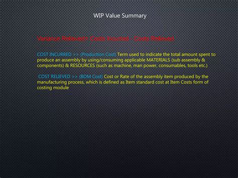 Oracle R12 Work In Process Ppt