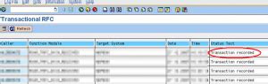 Transactional RFC And Issues SAP Basis World