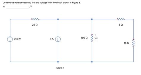 Solved Use Source Transformation To Find The Voltage Vo In