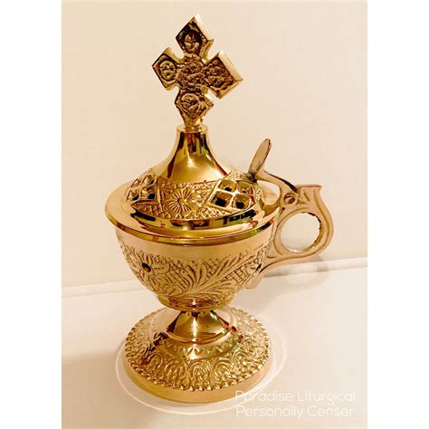 Orthodox Catholic Censer Incense Personal Brass Home Altar Prayer