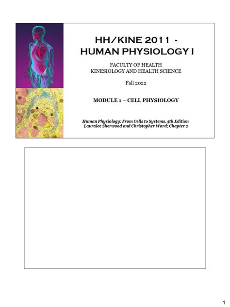 Module 1 Cell Physiology Section 1 Of 9 Sept 7 Notes Layout Pdf Endoplasmic