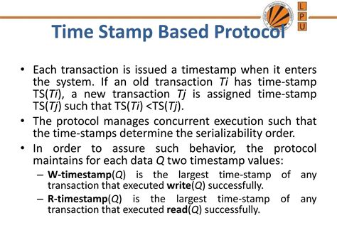 Unit 4 Concurrency Controlpptx Dbms Lovely Pptx