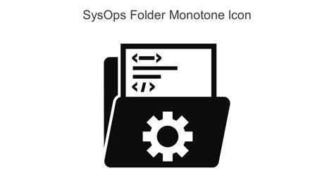 Sysops Folder Monotone Icon In Powerpoint Pptx Png And Editable Eps Format PPT Sample