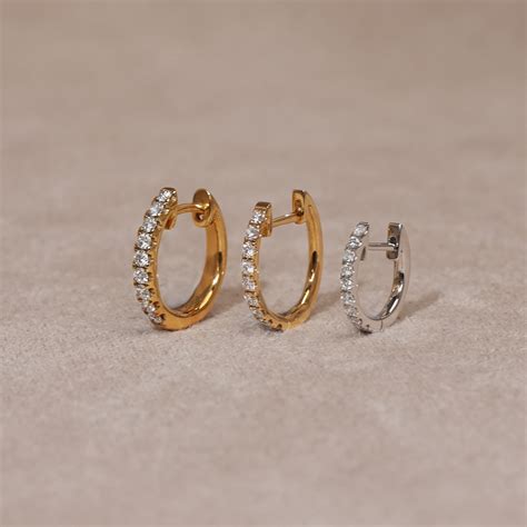 Signature Diamond Huggies In Rose Gold Diamondport Jewellers Brisbane