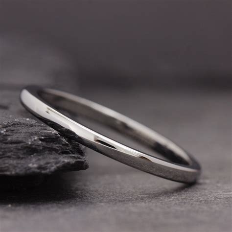 Thin Silver Ring Etsy
