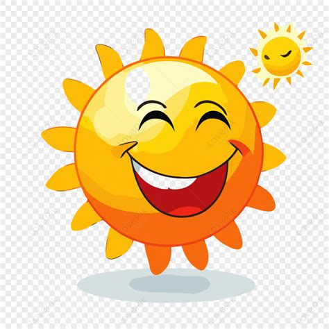 웃는 태양 벡터클립 아트만화상표 Png 일러스트 무료 다운로드 Lovepik
