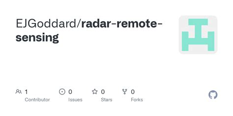 Github Ejgoddard Radar Remote Sensing