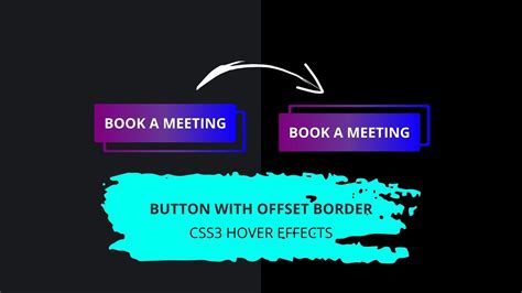 Button With Offset Border Css Youtube