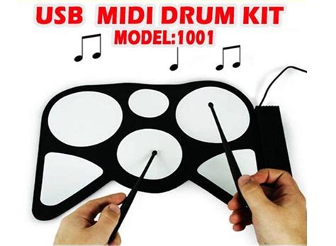 2017 High Quality Usb Midi Drum Kit Md1001 Musical Instrument Usb Drums Electronic Drum Set Hand