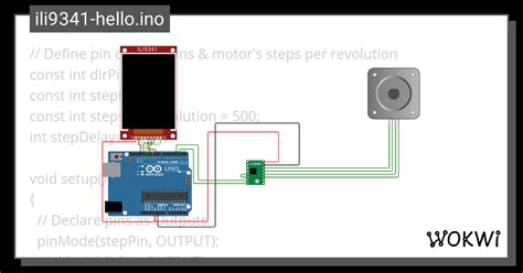 stepper motor wokwi esp32 stm32 arduino simulator