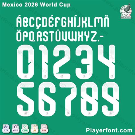 Mexico 2026 World Cup Font Download Ttf Otf Pdf Vector Files