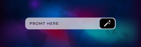 Ai Text Input Bar With Magic Wand Icon For Enhanced User Interaction Interface Design Stock