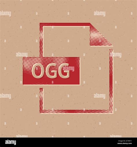 File Format Icon In Halftone Style Grunge Background Vector Illustration Stock Vector Image