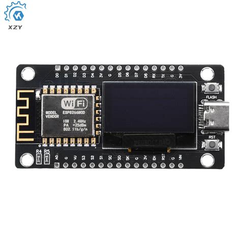 esp 12f nodecu esp8266 módulo de placa de desarrollo wifi ch340c con pantalla oled de 0 96