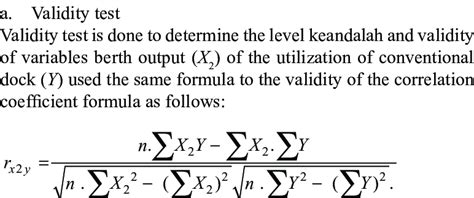 calculation of the correlation between the variables x 2 and y