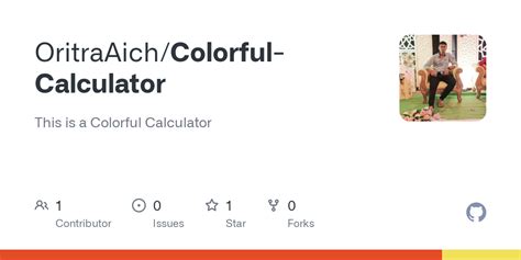 Github Oritraaichcolorful Calculator This Is A Colorful Calculator