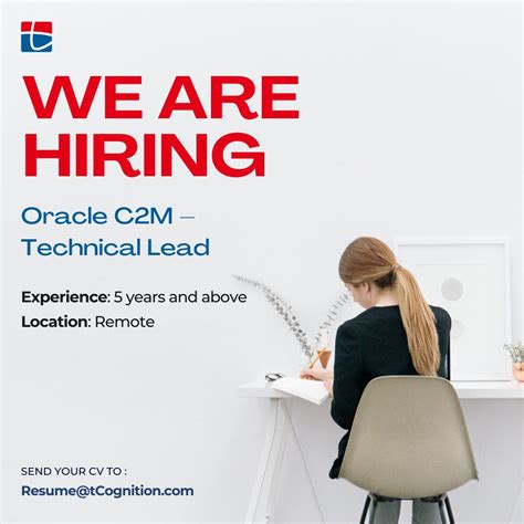 Tcognition On Linkedin Oracle C2m Technical Lead Oraclejobs Oraclec2m Utilitytech…
