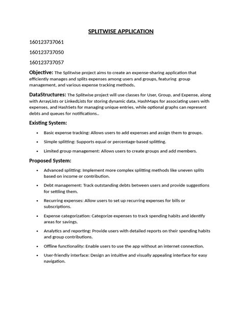 Splitwise Pdf Business