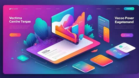 Dynamic Dimensions Scalable Ui Ux Landing Delight Ai Generate Stock