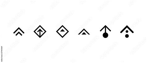 Swipe Arrow Up Button Set Application And Social Network Scroll Icons For Stories And Website