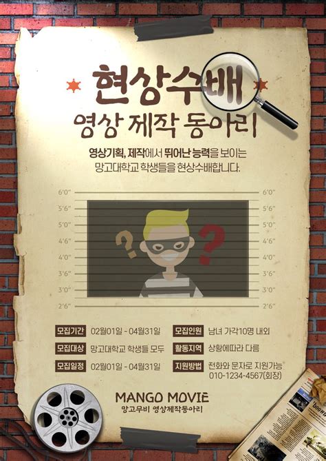 A Poster On The Side Of A Brick Wall