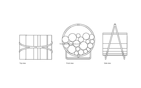 Fireplace Wood Logs Autocad Block Free Cad Floor Plans