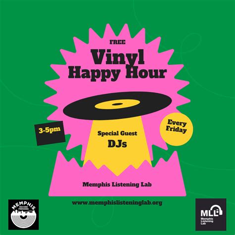 Vinyl Happy Hour Wguest Djs Memphis Listening Lab