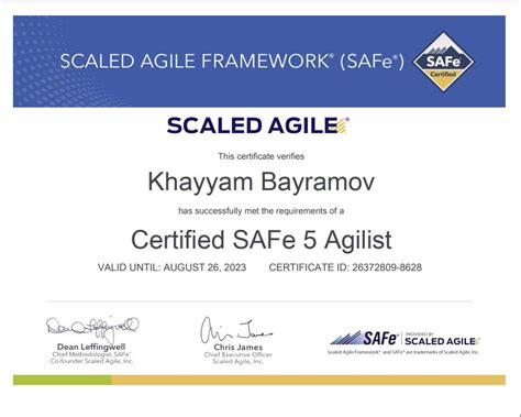 Khayyam Bayramov On Linkedin Knowledge Agile Safeagilist Scaledagileframework 22 Comments