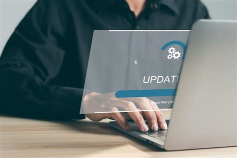 Premium Photo Businessman Working And Installing Update Process