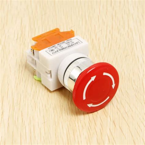 660v 10a Self Locking Red Emergency Stop Switch Push Button 1nc 1no For Cnc Kit 13 19 Picclick Au