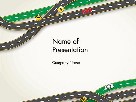 Road Traffic Presentation Template For PowerPoint Google Slides And