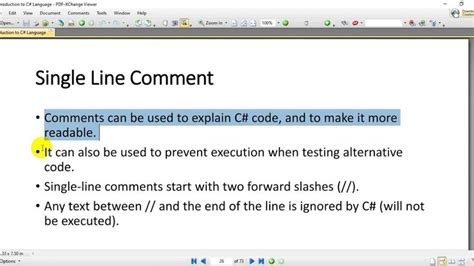 Writing Comments In C Single And Multi Line